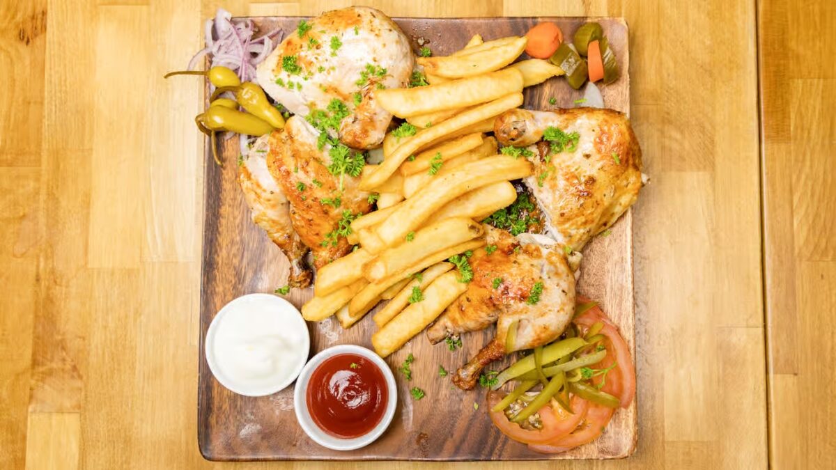 Half Chicken Plate – Rotana Cafe